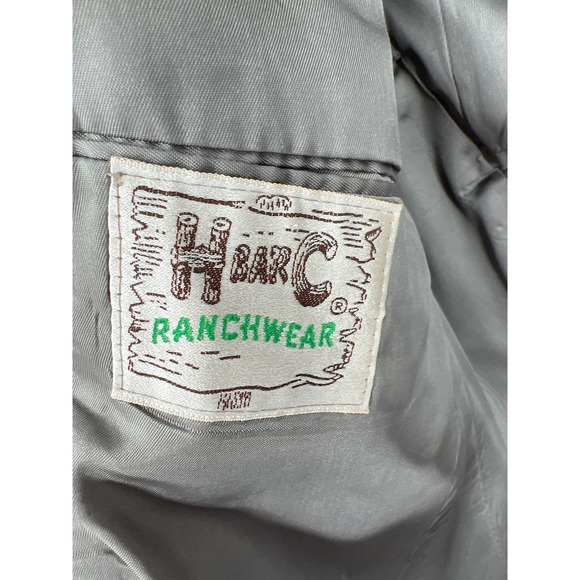 H Bar C | Suits & Blazers | Vintage Mens H Bar C Ranchwear Grey Wool ...